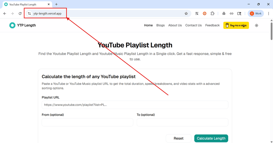 YouTube Playlist Length